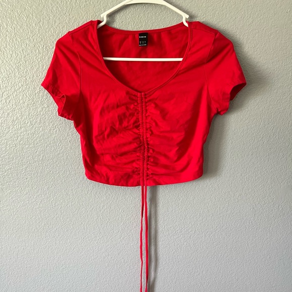 SHEIN | Tops | Scrunched Crop Top | Poshmark